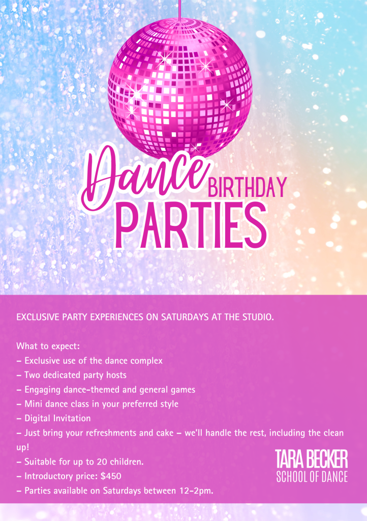 Dance Birthday Parties - Tara Becker School of Dance